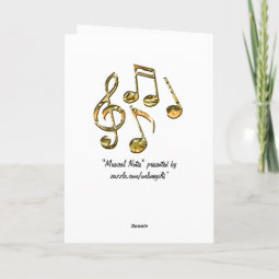 MUSIC Theme Gift Collection Card | Zazzle