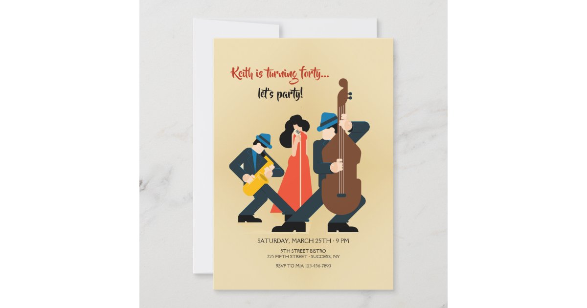 Music Trio Invitation | Zazzle