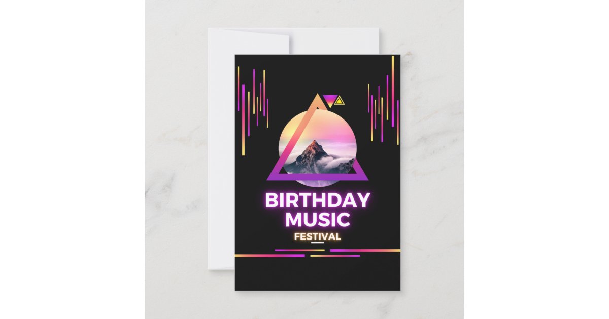 Musical Birthday Invitation | Zazzle