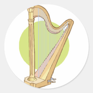 Harp Stickers & Labels | Zazzle UK