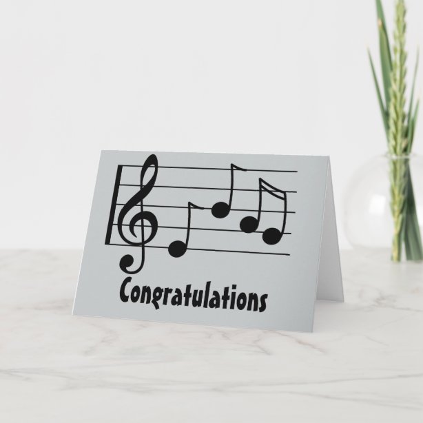 Music Congratulations Cards | Zazzle.co.uk