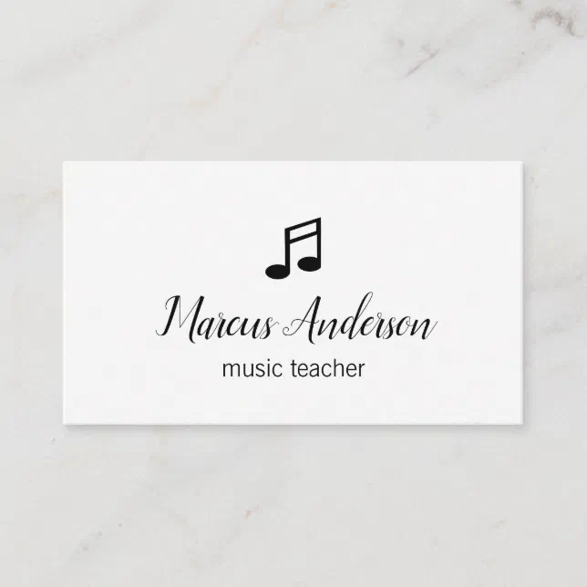 Musical Note Business Card | Zazzle