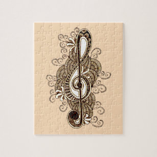 Music Notes Jigsaw Puzzles | Zazzle.co.uk