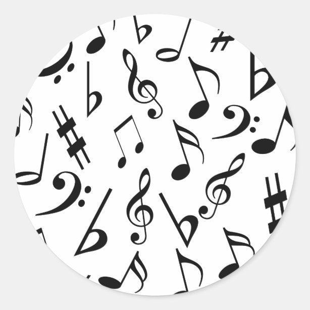 Musical Note Stickers & Labels | Zazzle UK