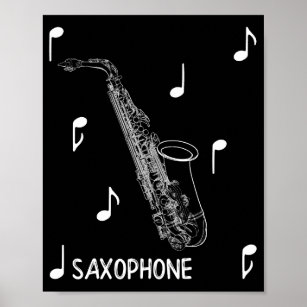 Saxophone Posters & Prints | Zazzle UK