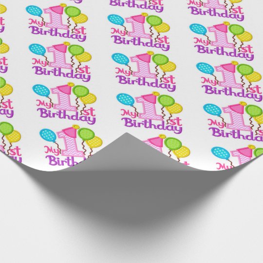 My 1st Birthday Wrapping Paper | Zazzle.co.uk