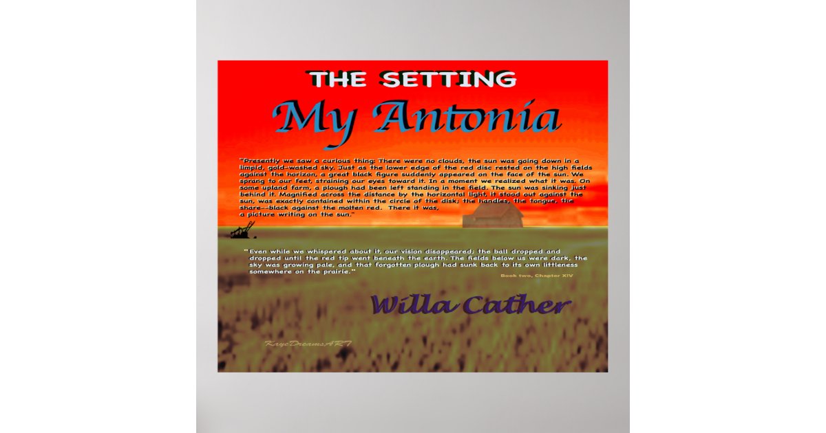 My Antonia Setting Poster | Zazzle