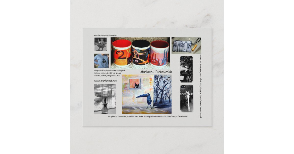 my info postcard | Zazzle