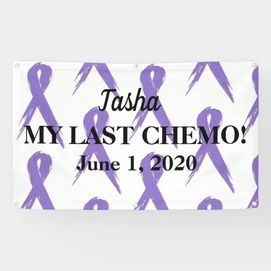 My Last Chemo celebration banner | Zazzle.co.uk