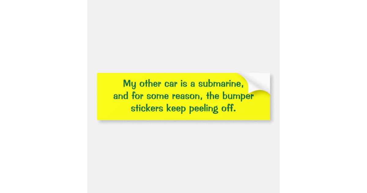 my-other-car-30 bumper sticker | Zazzle