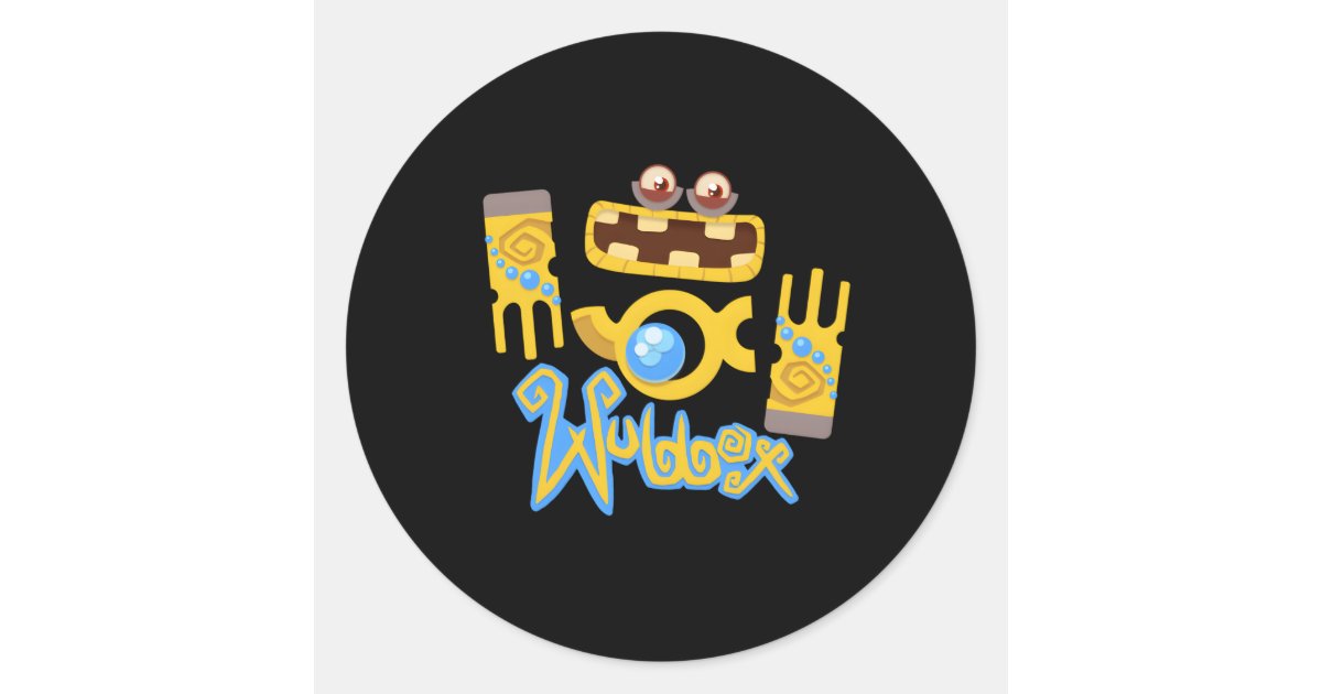 My Singing Monsters Wubbox Blue Small Classic Round Sticker | Zazzle