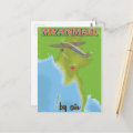 Myanmar vintage travel poster postcard | Zazzle