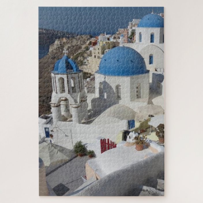 Mykonos Greece Travel Jigsaw Puzzle | Zazzle.co.uk