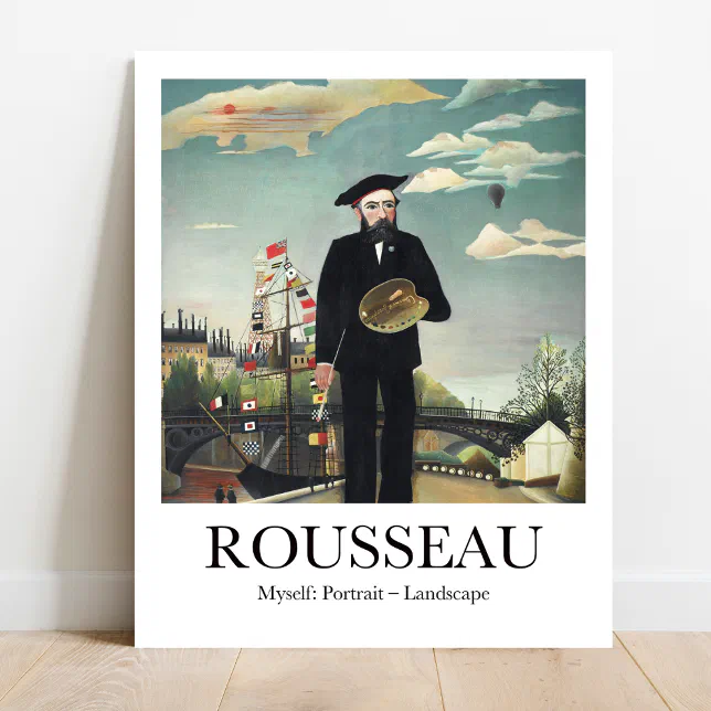 Myself: Portrait – Landscape by Henri Rousseau Poster | Zazzle