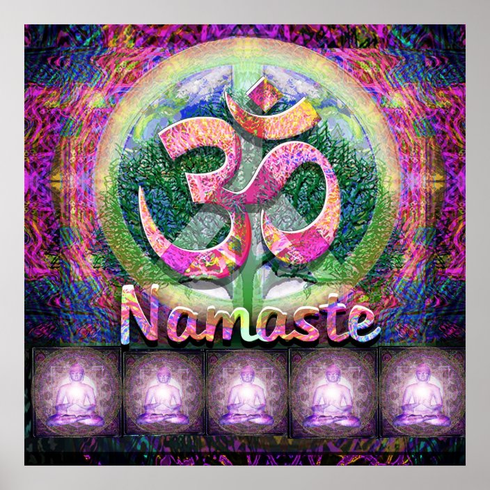 Namaste Poster | Zazzle.co.uk