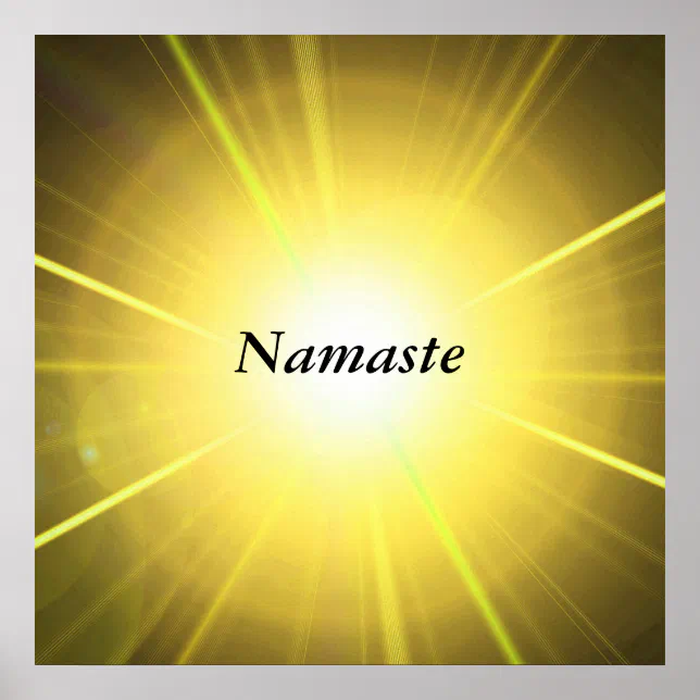 'Namaste' quote Poster | Zazzle