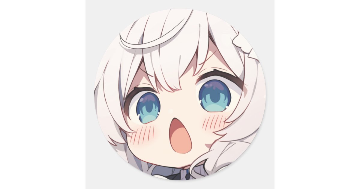 Nani Chibi Anime Girl Sticker | Zazzle