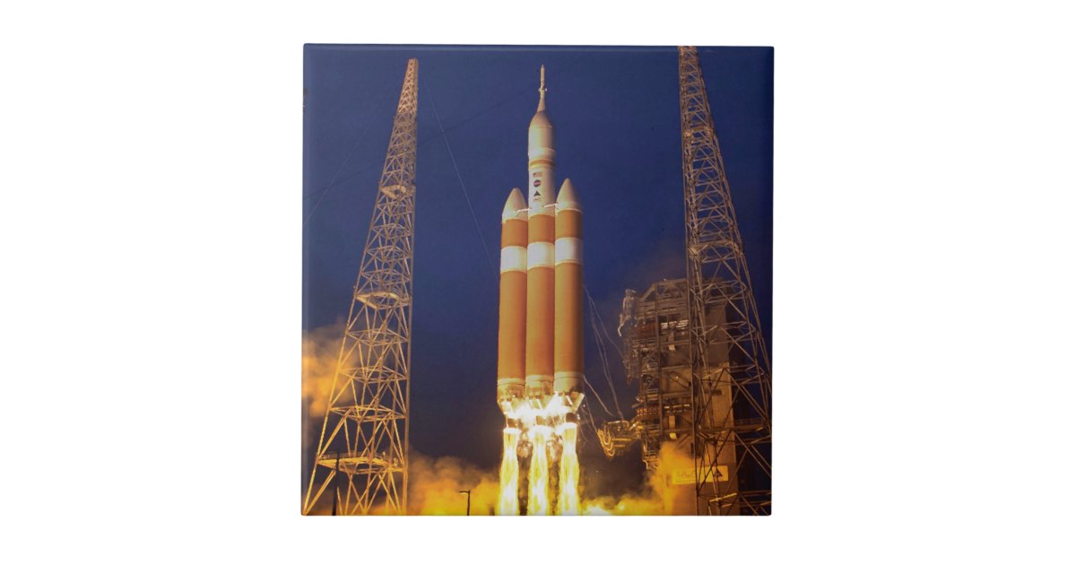 NASA Orion Spacecraft Rocket Launch Tile | Zazzle