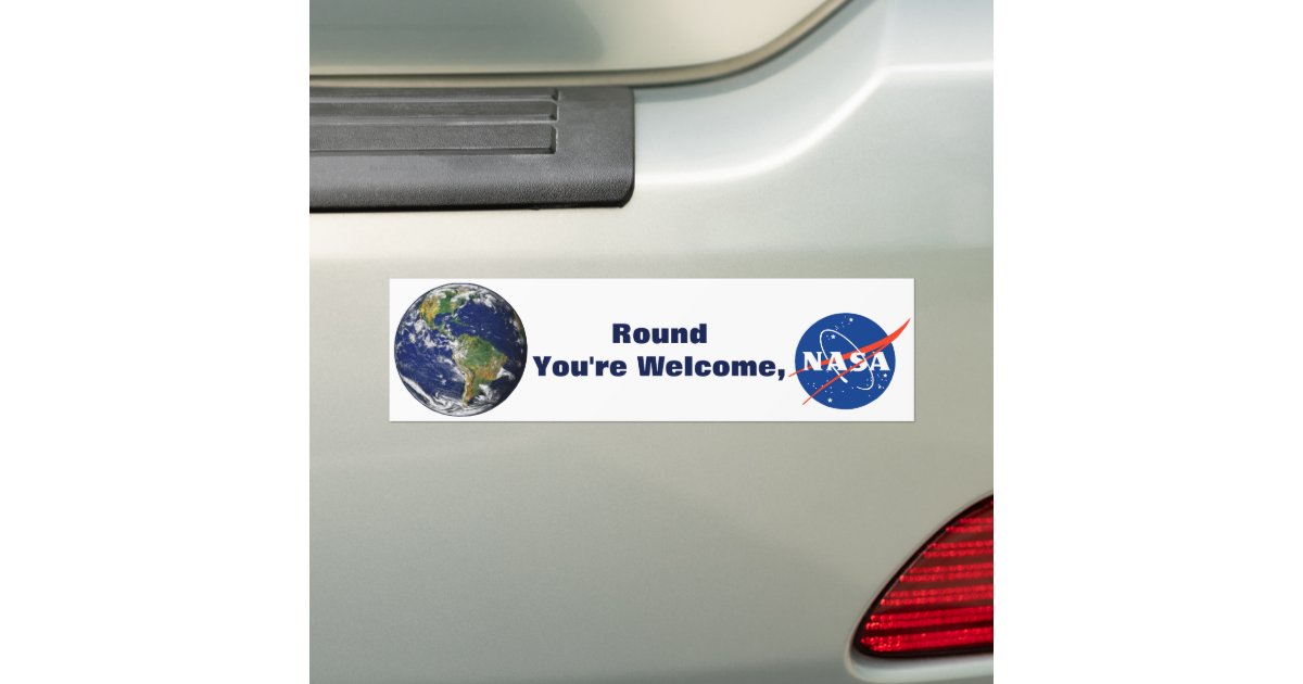 NASA Round Earth Bumper Sticker | Zazzle