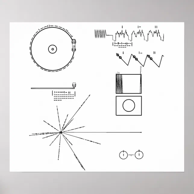 NASA Voyager Golden Record Poster | Zazzle NASA Voyager Golden Record Poster | Zazzle