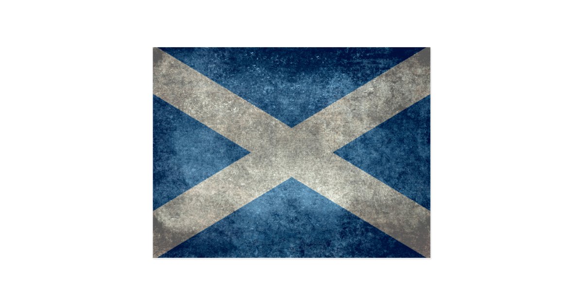 National flag of Scotland - Vintage version Postcard | Zazzle.co.uk
