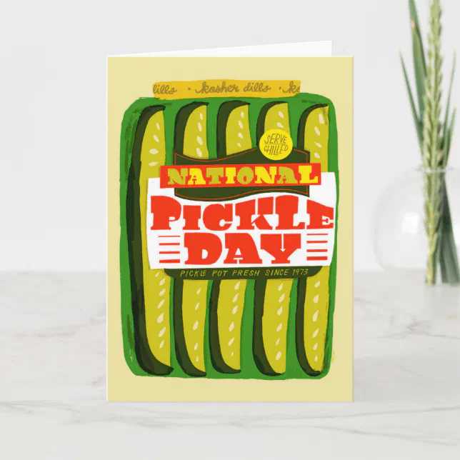 National Pickle Day November 14 Card | Zazzle