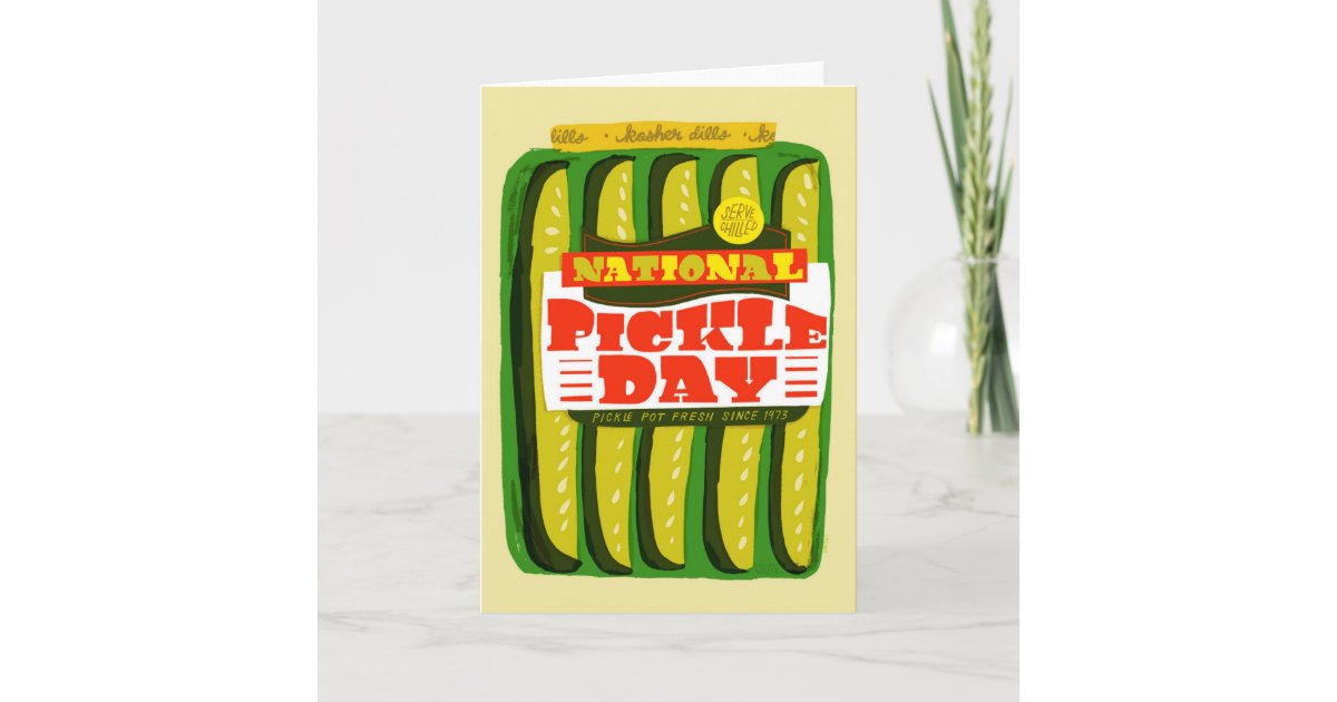 National Pickle Day November 14 Card | Zazzle