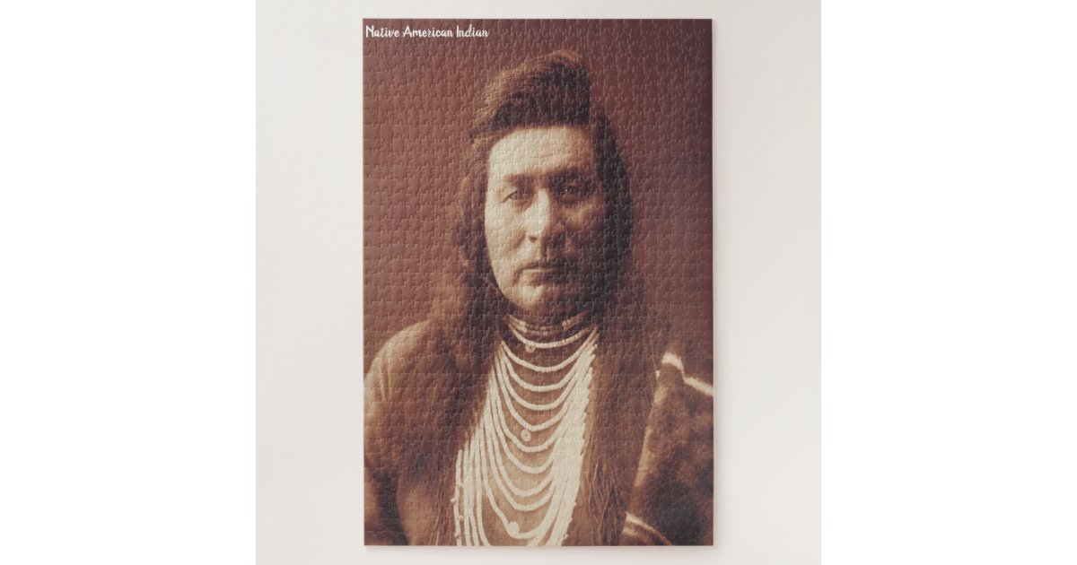 Native American Indian Jigsaw Puzzle | Zazzle