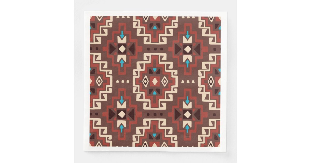 Native American Pattern Napkin | Zazzle