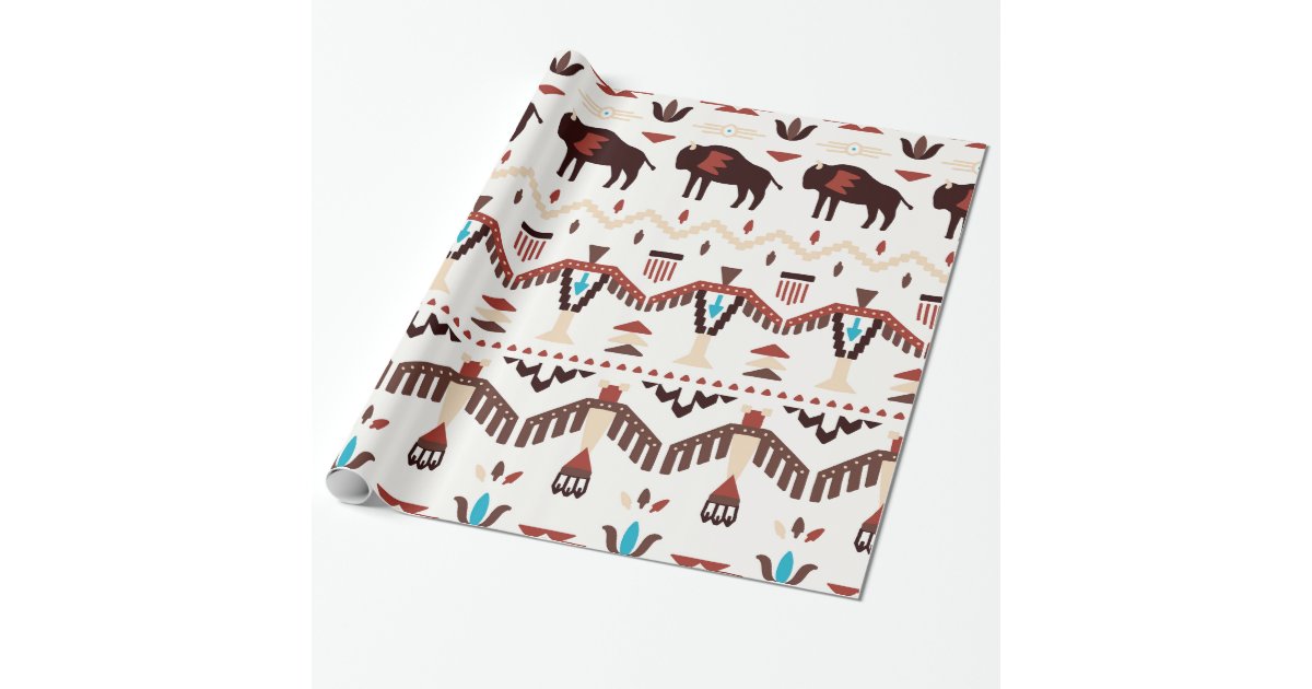 Native American Pattern Wrapping Paper | Zazzle