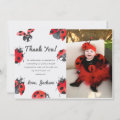 Nature Insect Bugs Birthday Photo Thank You Card | Zazzle