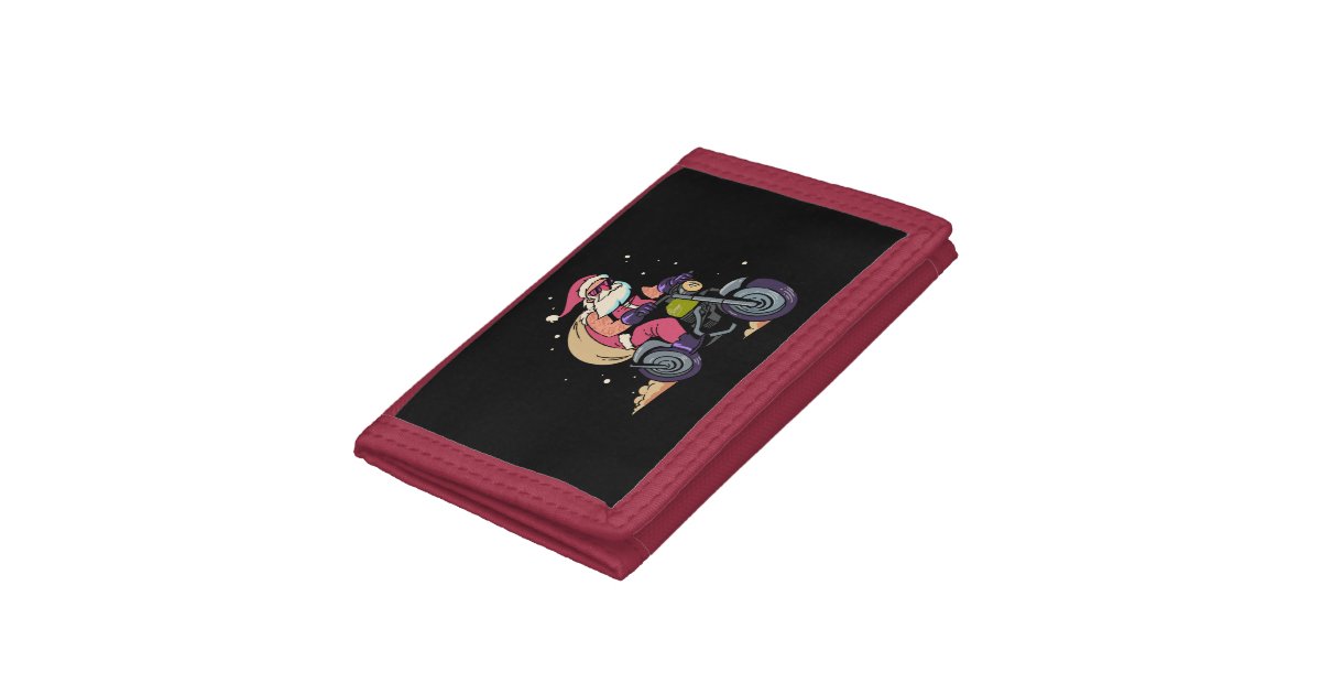 Naughty Santa Claus Trifold Wallet | Zazzle