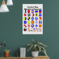 Nautical Flag Alphabet & Numerals Poster | Zazzle