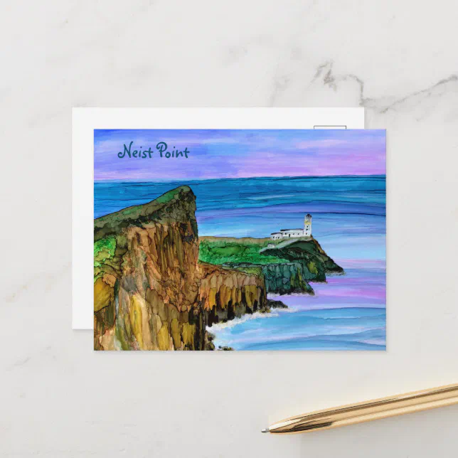 Neist point lighthouse Skye Postcard | Zazzle