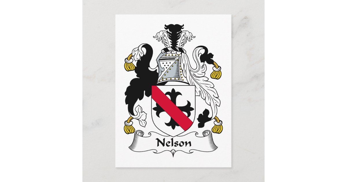 Nelson Family Crest Postcard | Zazzle
