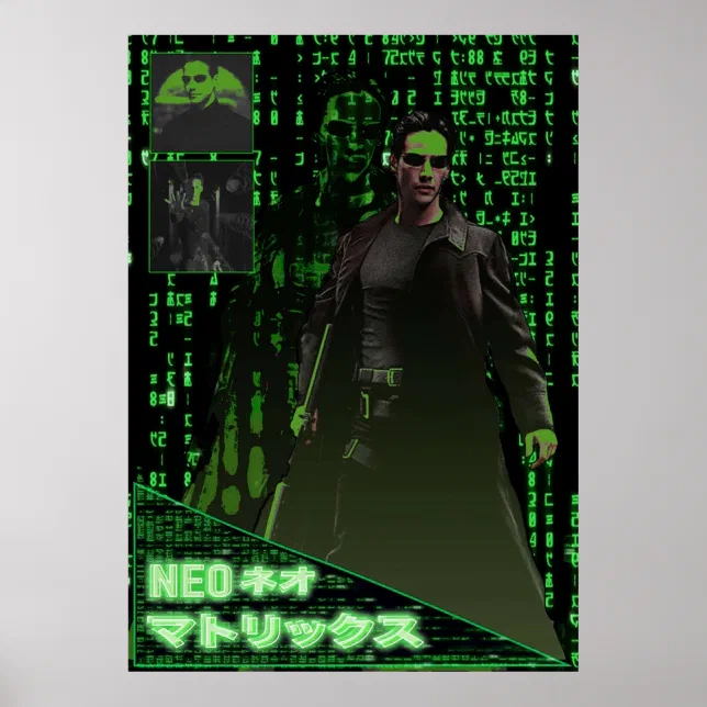 Neo The Matrix Japanese Poster | Zazzle