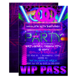 Rave Invitations & Announcements | Zazzle UK