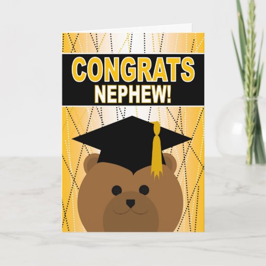 Nephew Graduation Congratulations Card | Zazzle.co.uk