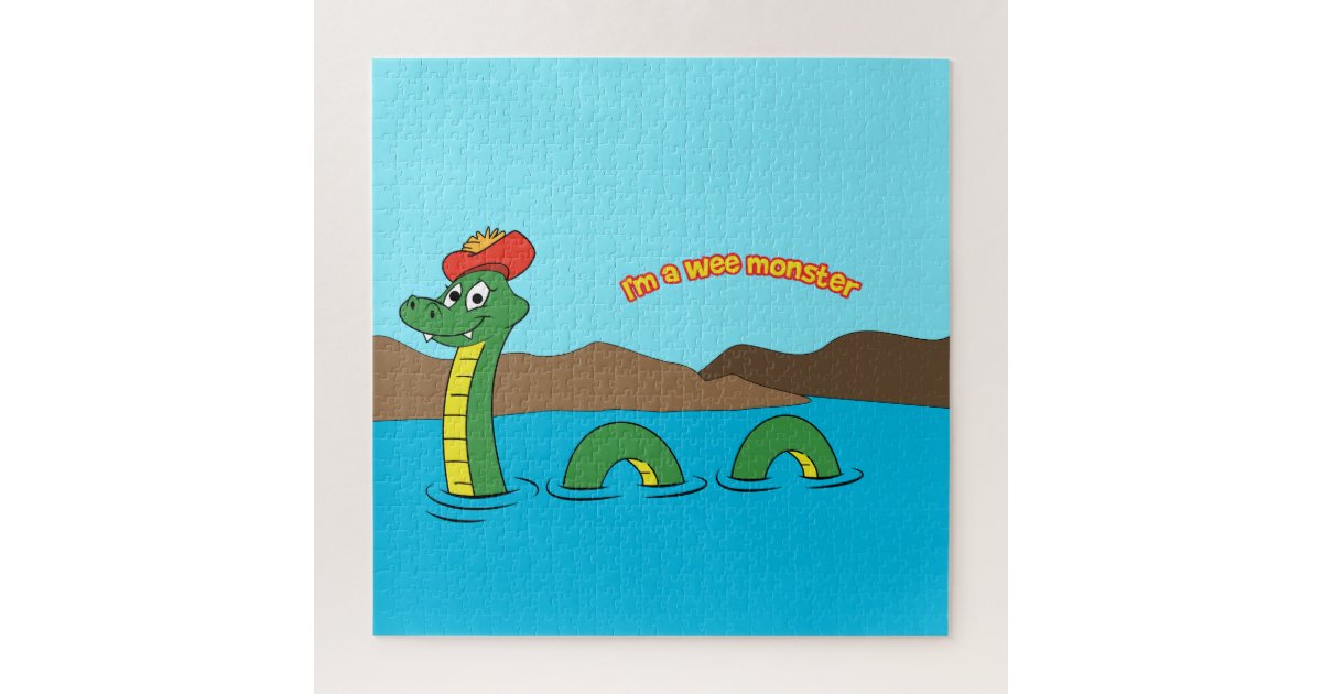 Nessie (Loch Ness Monster) Jigsaw Puzzle | Zazzle