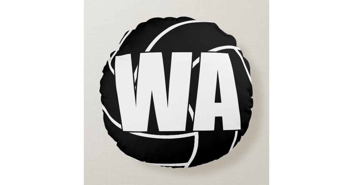 Netball Players - Wing Attack - WA Round Cushion | Zazzle