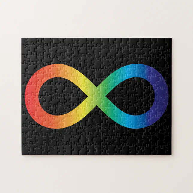 Neurodiversity Autism Awareness Acceptance Rainbow Jigsaw Puzzle | Zazzle