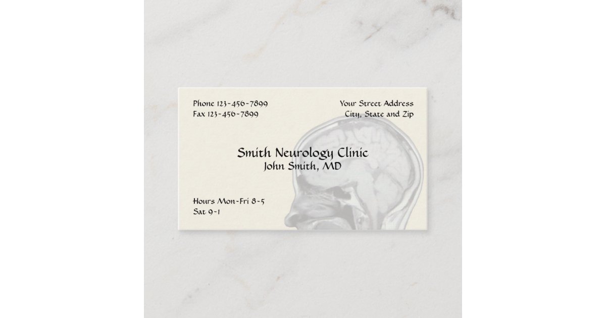 Neurologist Neurology Business Card | Zazzle