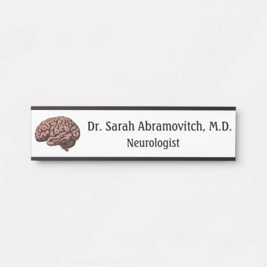 Neurologist Neurology Office Door Signs Sign | Zazzle.co.uk