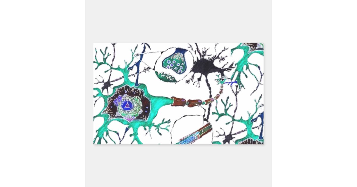 Neuron! Rectangular Sticker | Zazzle