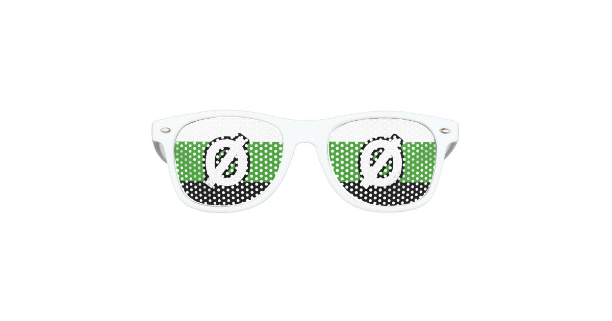 NEUTROIS PRIDE FLAG AND SYMBOL RETRO SUNGLASSES | Zazzle