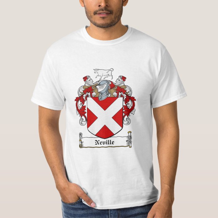 Neville Family Crest - Neville Coat of Arms T-Shirt | Zazzle.co.uk