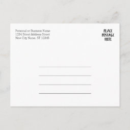 New Address Change with Business Logo Announcement Postcard | Zazzle