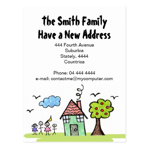 New Address We re Moving House Notification Postcard Zazzle new-address-we-re-moving-house-notification-postcard-zazzle
