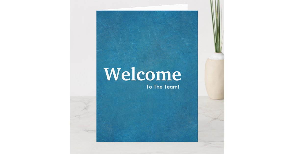 New Employee Welcome Chalkboard Card | Zazzle.co.uk