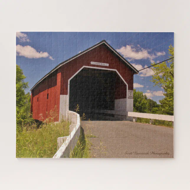 New Hampshire Covered Bridge - Jigsaw Puzzle | Zazzle